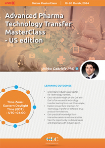 Advanced Pharma Technology Transfer MasterClass - US edition - Global Leading Conferences Europe ...