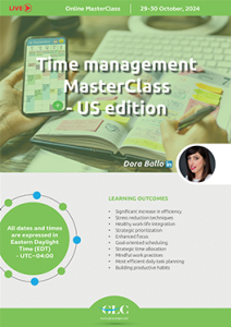 Time Management MasterClass - US edition - Global Leading Conferences Europe - B2B Events ...